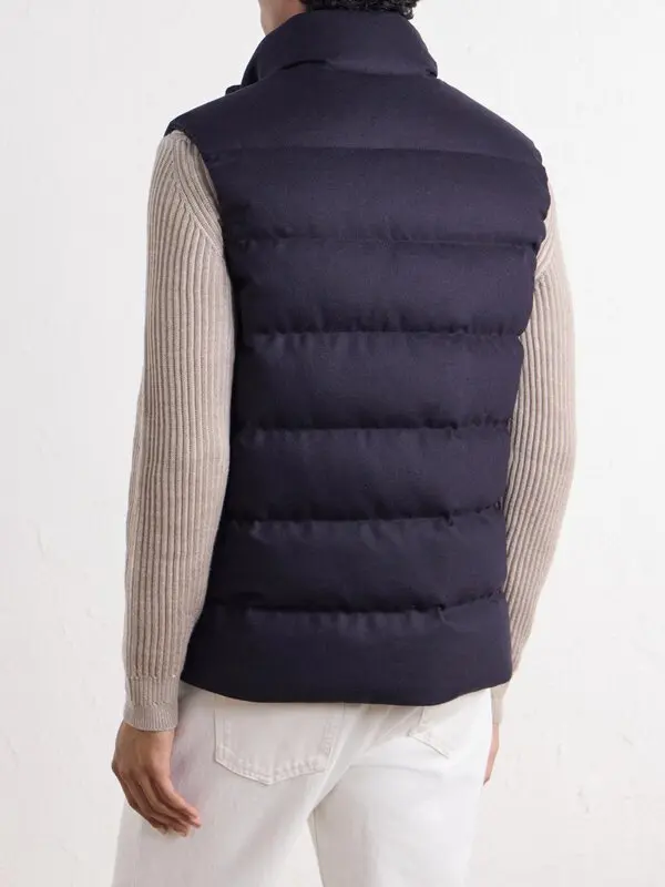 SLOWEAR Padded Wool And Cashmere-blend Gilet