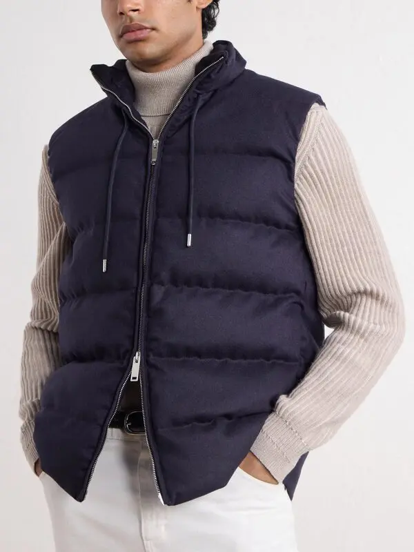 SLOWEAR Padded Wool And Cashmere-blend Gilet
