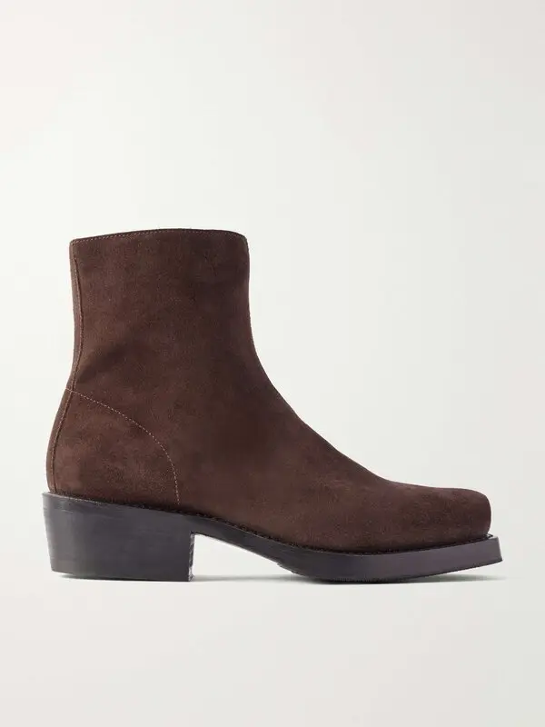 SECOND / LAYER Charro Suede Chelsea Boots - Brown