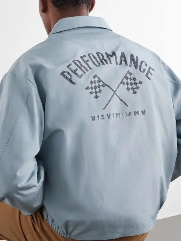 Visvim Somer Swing Printed Silk And Wool-blend Jacket