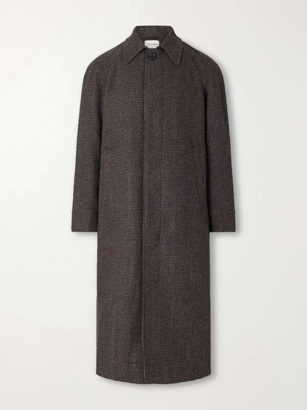 Oliver Peoples Lothian Houndstooth Tweed Coat