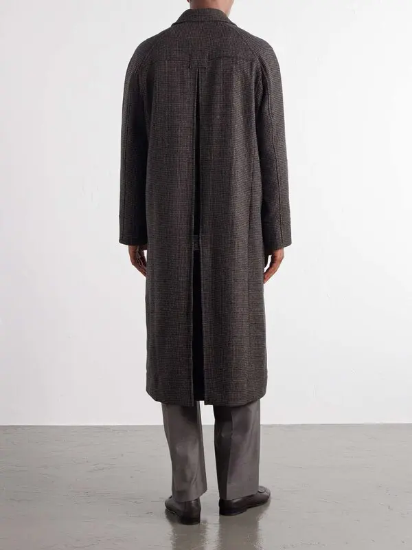Oliver Peoples Lothian Houndstooth Tweed Coat