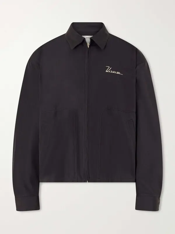 Visvim Somer Swing Printed Silk And Wool-blend Jacket - Black