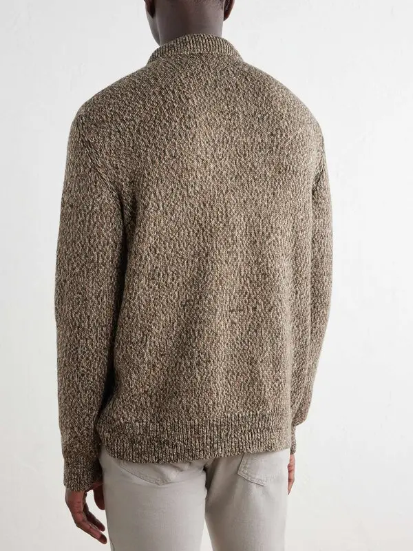 Brioni Wool-mouliné Sweater