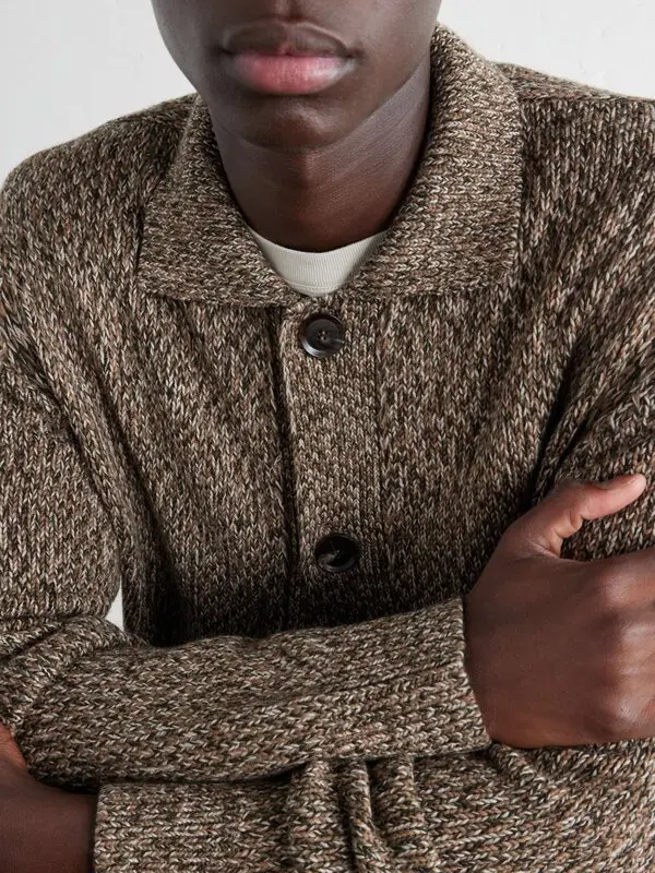 Brioni Wool-mouliné Sweater