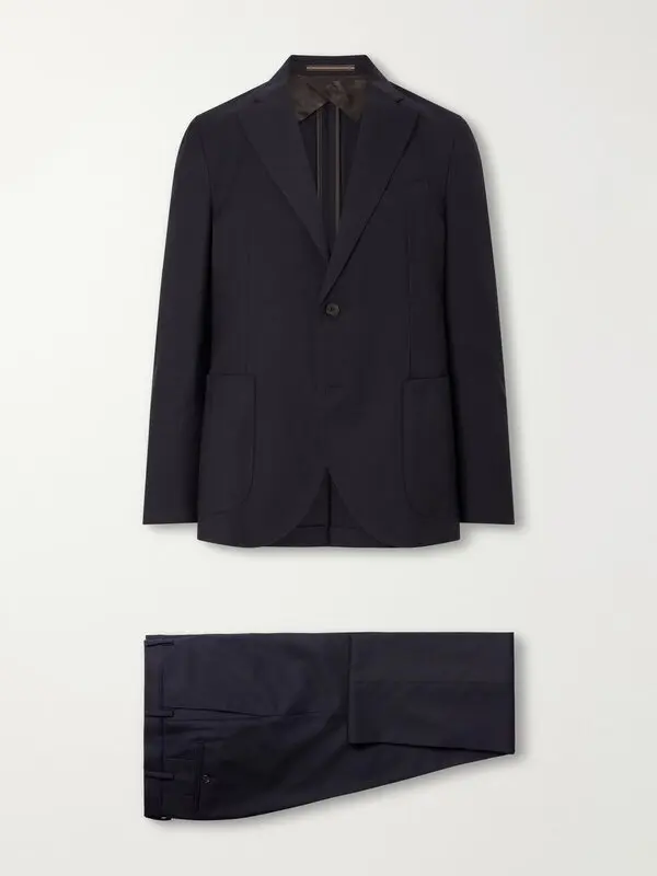 SLOWEAR Wool-twill Suit - Blue