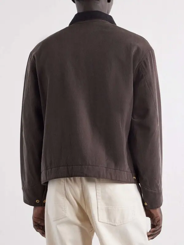 A.PRESSE Detroit Cotton And Silk-blend Jacket