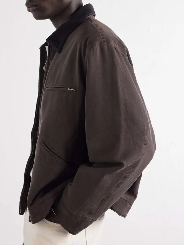 A.PRESSE Detroit Cotton And Silk-blend Jacket