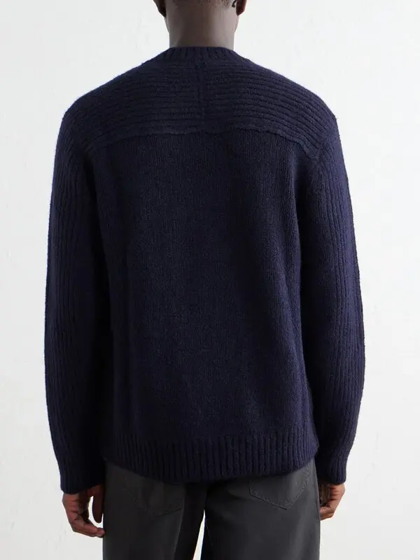 Brioni Cable-knit Cashmere And Silk-blend Sweater