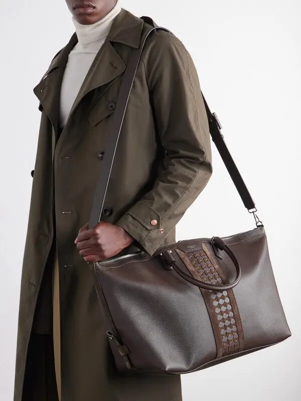 SERAPIAN Mosaico Leather Weekend Bag