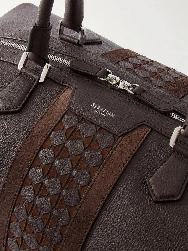 SERAPIAN Mosaico Leather Weekend Bag