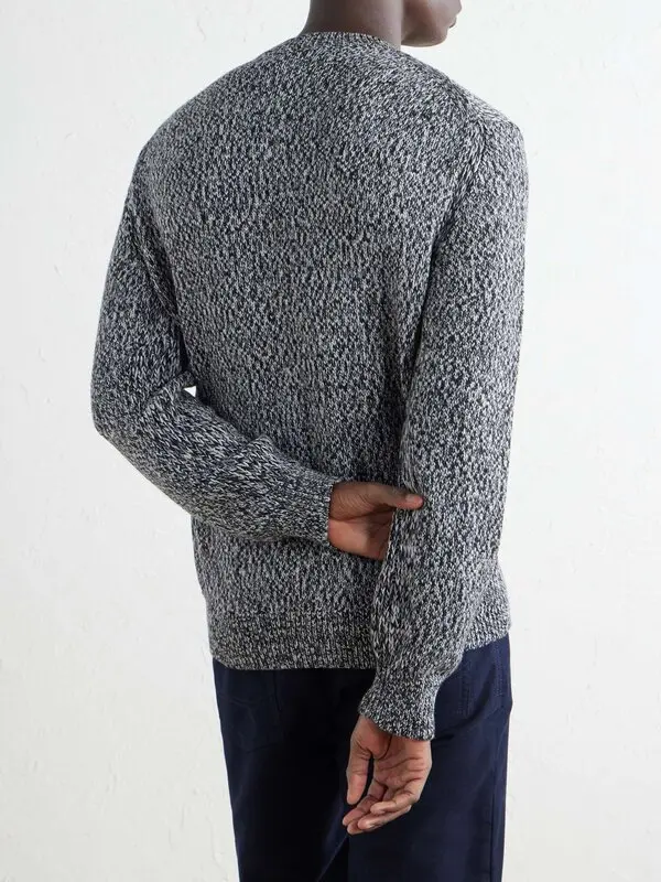 Brioni Wool-mouliné Sweater