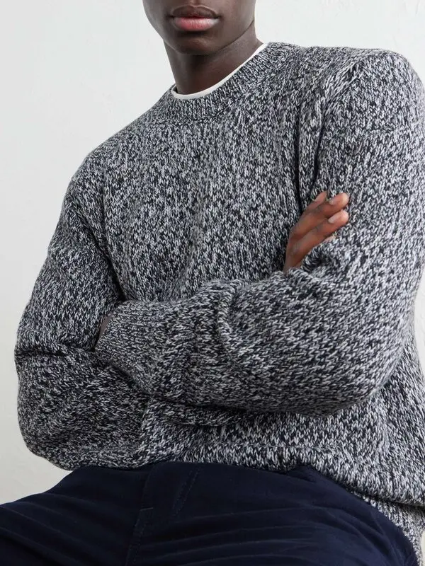 Brioni Wool-mouliné Sweater