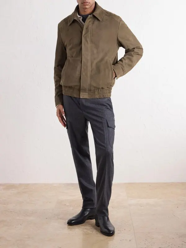 SLOWEAR Montedoro Suede Blouson Jacket