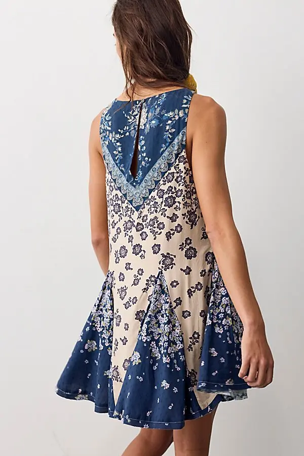 Free People Everlasting Printed Mini Dress