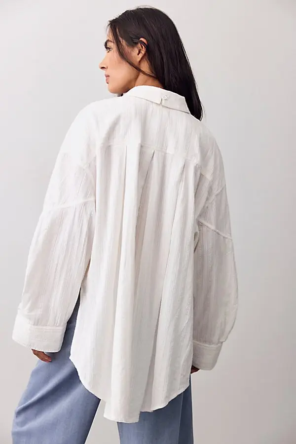 Free People We The Free Selene Dobby Button Down