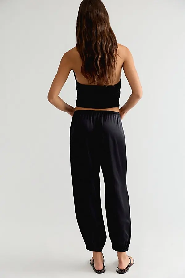Donni. The Silk Balloon Pants - Jet