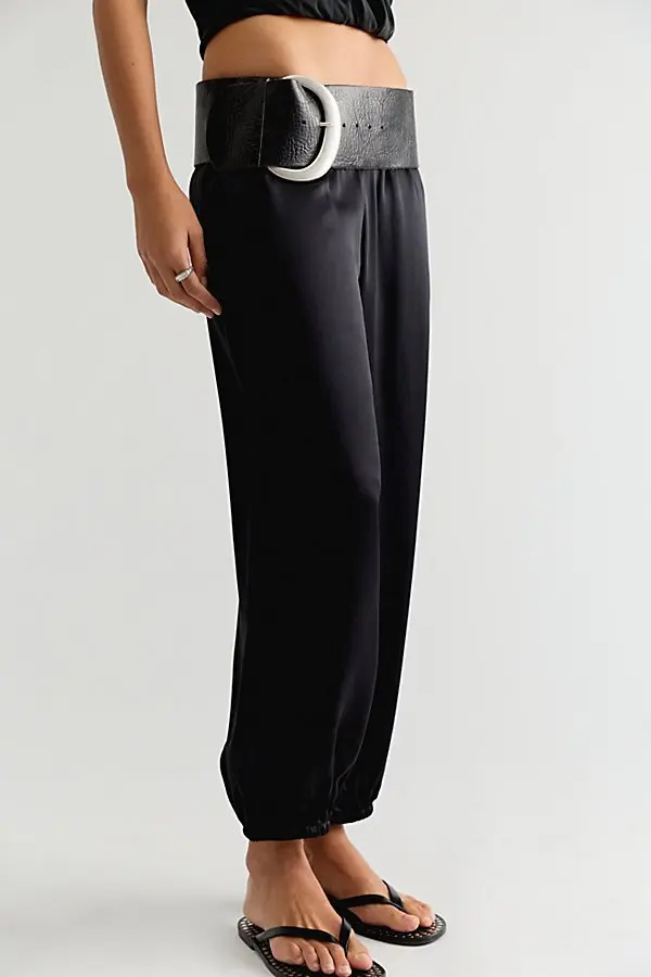 Donni. The Silk Balloon Pants - Jet