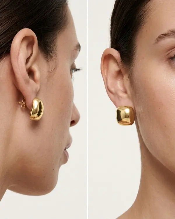 SOPHIE BLAKE Kathleen Pillow Earrings – Sculptural Stud Earrings