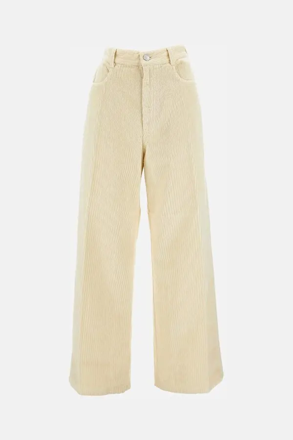 CELLAR DOOR Ribbed Wide-leg Trousers