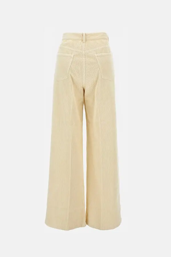 CELLAR DOOR Ribbed Wide-leg Trousers