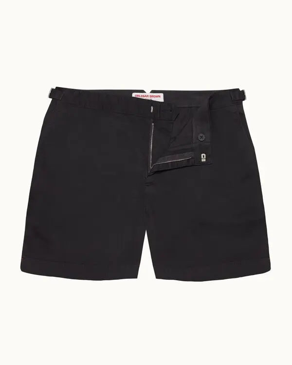 Orlebar Brown Mid-length Stretch-cotton Shorts In Volcano Ash