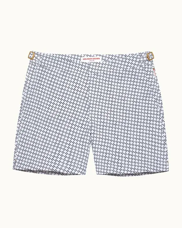 Orlebar Brown Mid-length Geo Jacquard Swim Shorts