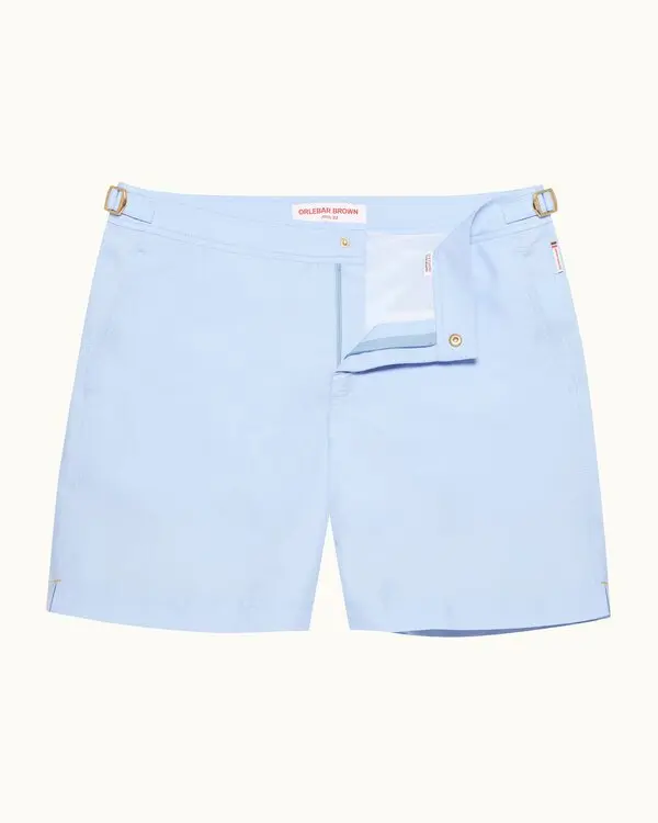 Orlebar Brown Mid-length Lightweight Resort Swim Shorts - Wave Blue