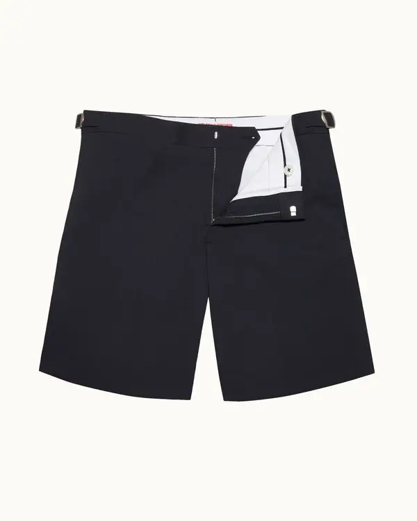 Orlebar Brown Tailored Fit Seersucker Shorts In Night Iris