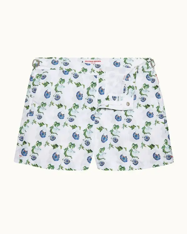 Orlebar Brown Coronaria Print Tailored Swim Shorts - White