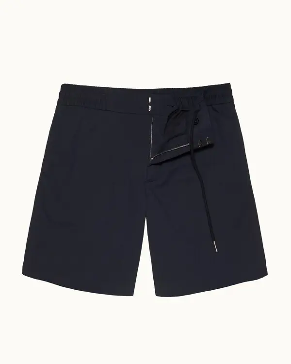 Orlebar Brown Tailored Fit Seersucker Drawcord Shorts