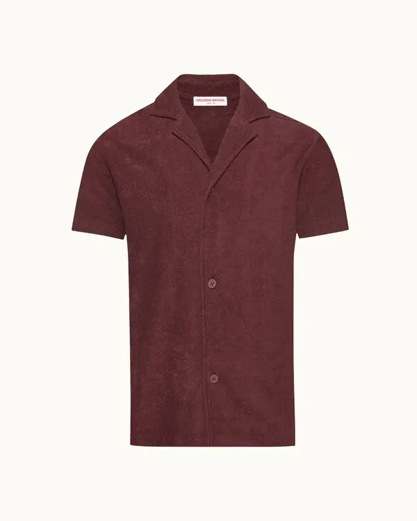 Orlebar Brown Capri Collar Cotton Towelling Shirt