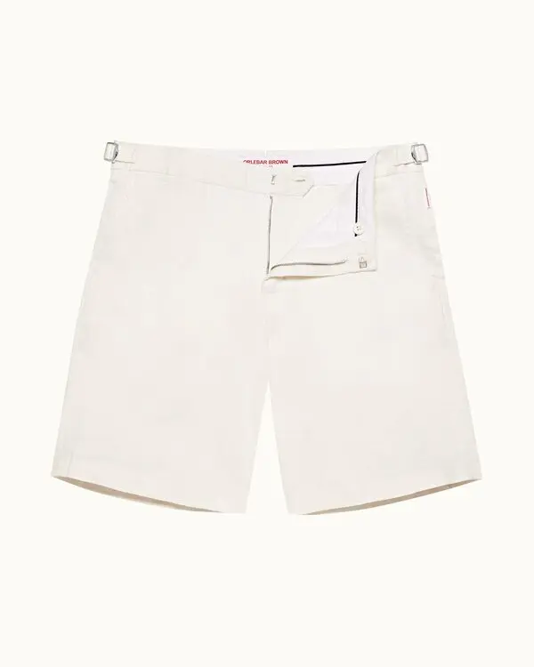 Orlebar Brown Sandbar Tailored Fit Linen Shorts - Beige