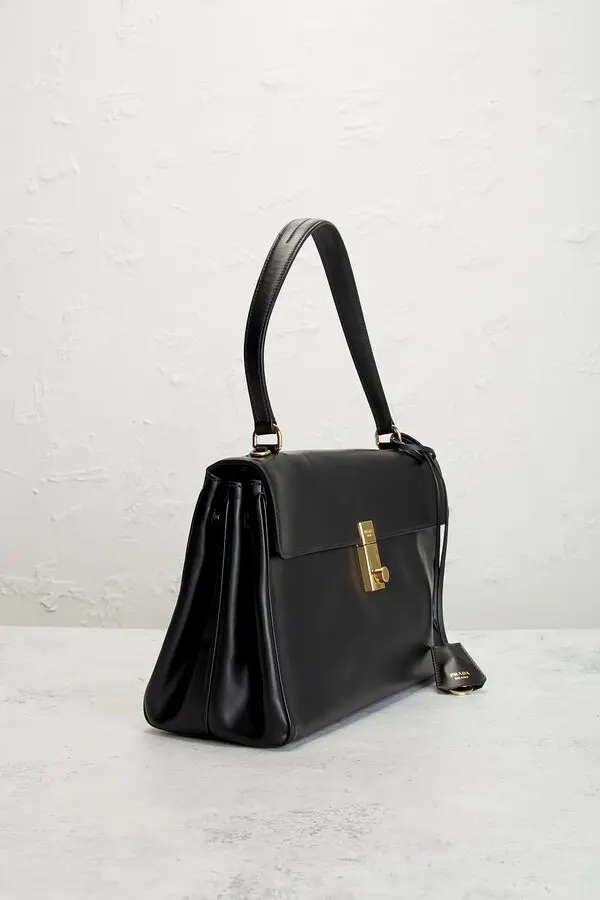 Prada Soft Sound Shoulder Bag - Black