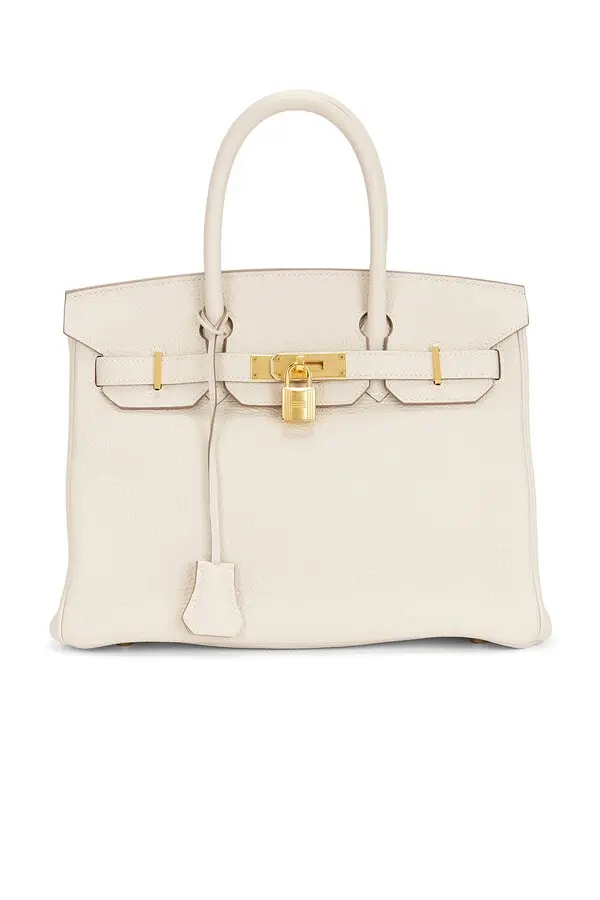 Hermès Togo Birkin 30 Handbag In White - Craie