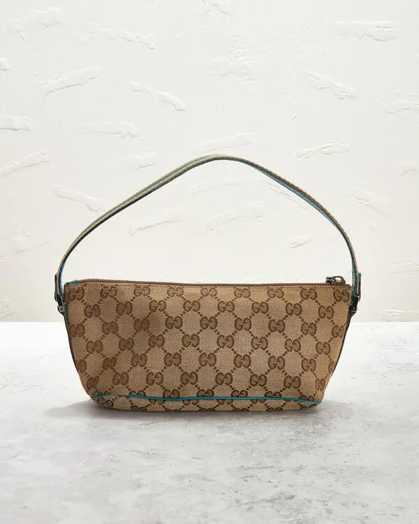 FWRD RENEW Gucci Gg Boat Pochette Shoulder Bag