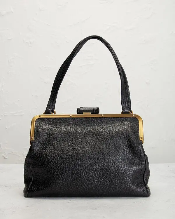 FWRD RENEW Prada Berlino Cerniera Frame Shoulder Bag