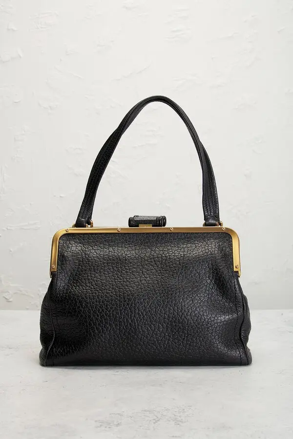 Prada Calfskin Frame Shoulder Bag