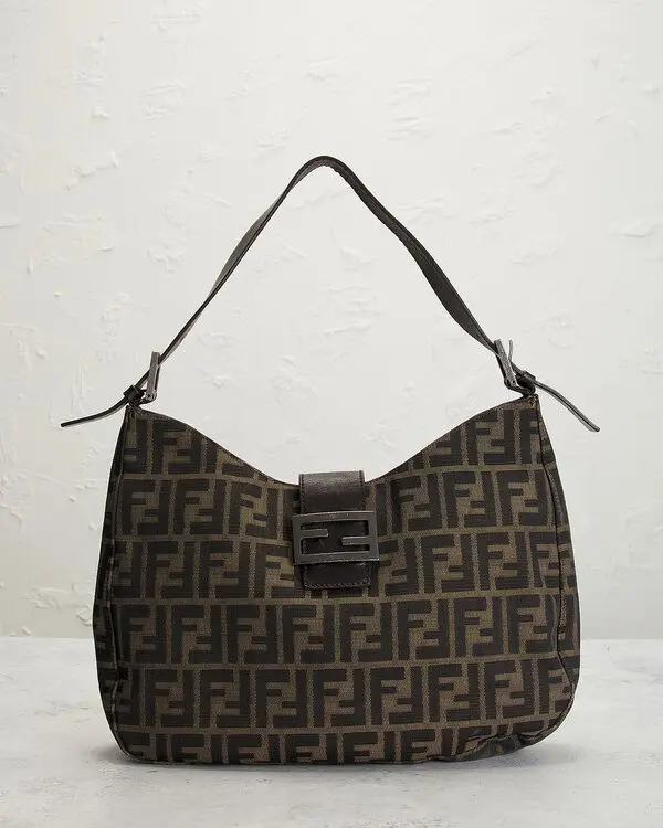 FWRD RENEW Fendi Zucca Shoulder Bag