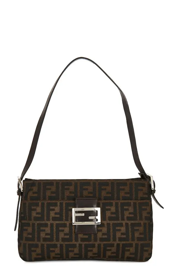 Fendi Zucca Shoulder Bag - Brown
