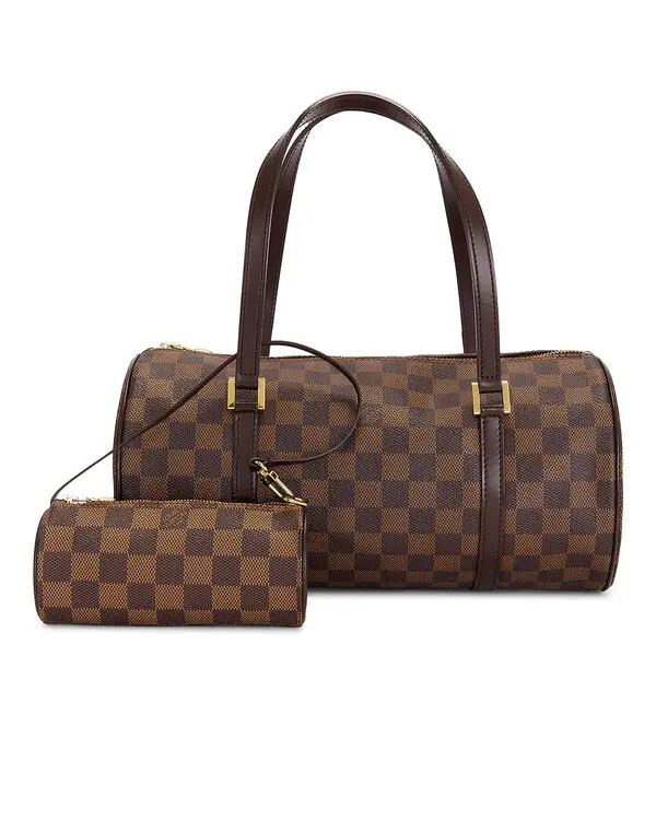 FWRD RENEW Louis Vuitton Damier Ebene Papillon 30 Handbag &amp; Mini Set