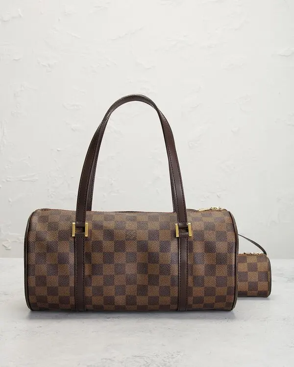 FWRD RENEW Louis Vuitton Damier Ebene Papillon 30 Handbag &amp; Mini Set