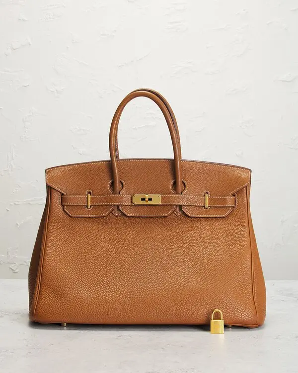 FWRD RENEW Hermes Togo Birkin 35 Retourne Handbag