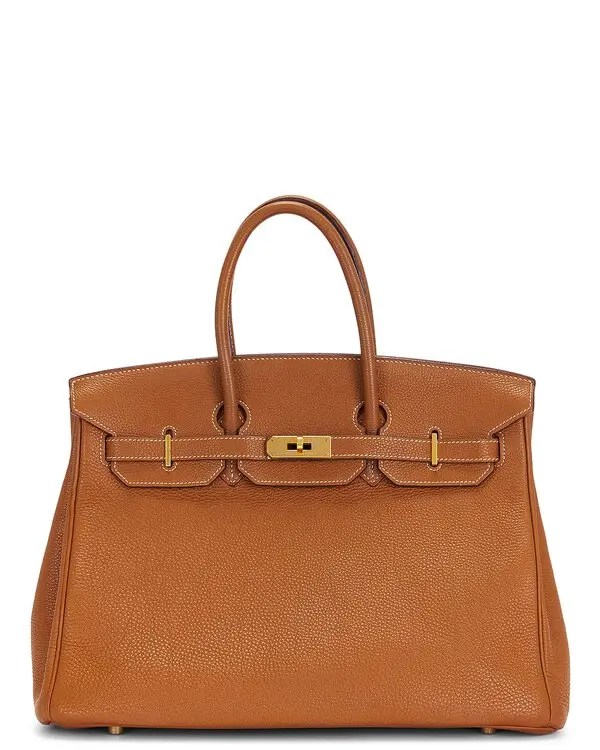 FWRD RENEW Hermes Togo Birkin 35 Retourne Handbag