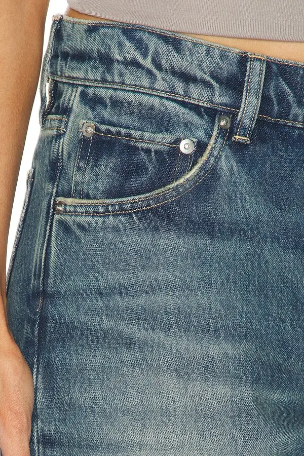 EB DENIM Mid Rise Baggy 진 - Mariner