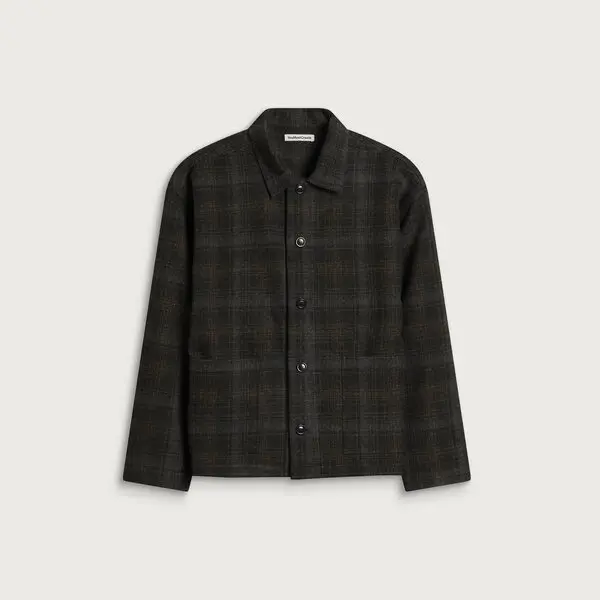 You Must Create Wool Check Pj Overshirt