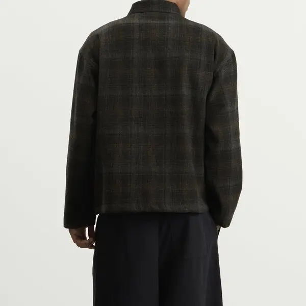 You Must Create Wool Check Pj Overshirt