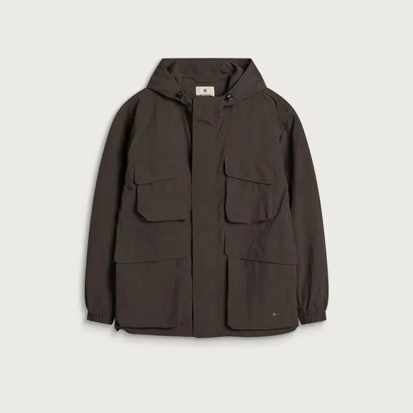 SNOW PEAK Nylon Double Rip Jacket - Dark Brown