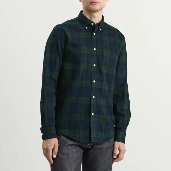 Portuguese Flannel Bonfim Blackwatch Check Shirt