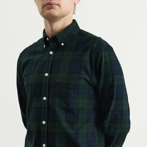 Portuguese Flannel Bonfim Blackwatch Check Shirt